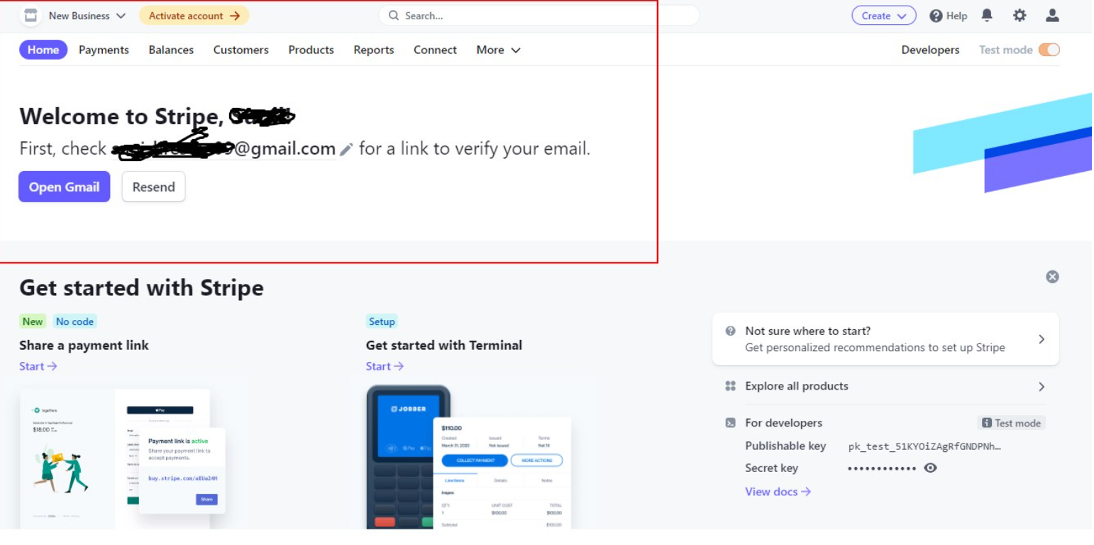 How To Create Stripe Account Set Up - Taxi Web Design